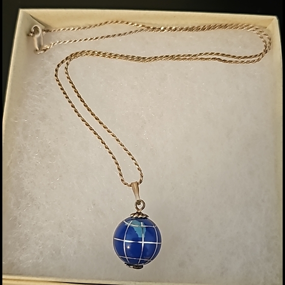 Jewelry | Sterling Silver World Globe Necklace | Poshmark